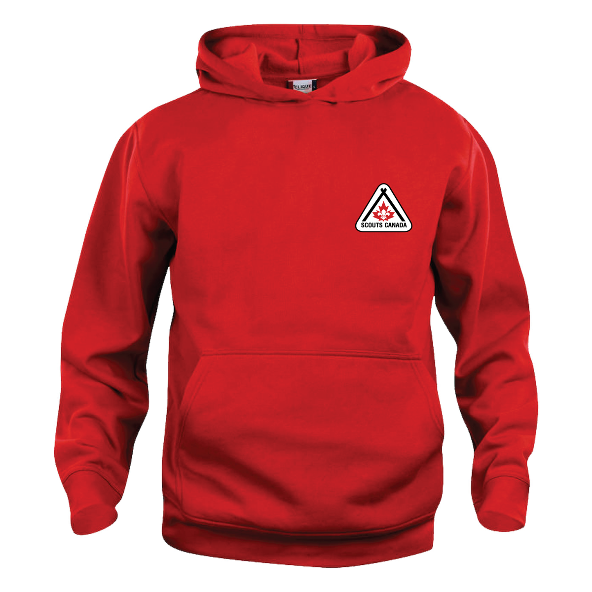 SCOUTS CANADA LOGO HOODIE – RED – YOUTH | Scouts Canada