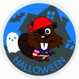 CREST - HALLOWEEN PIRATE BEAVER | Scouts Canada